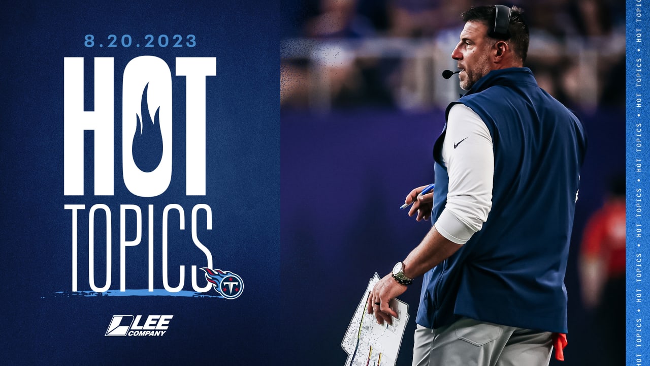 Hot Topics From Titans HC Mike Vrabel's Sunday Presser