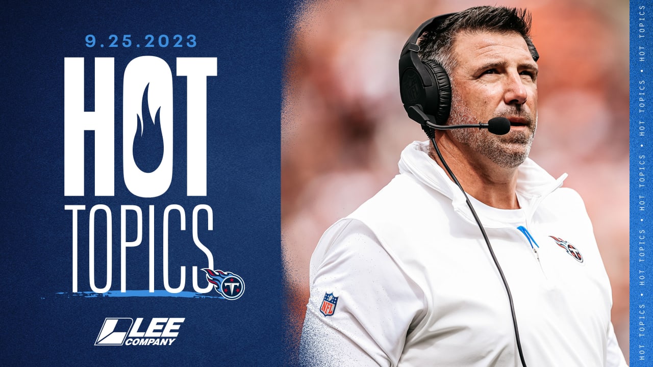 Hot Topics From Titans HC Mike Vrabel's Presser on Monday