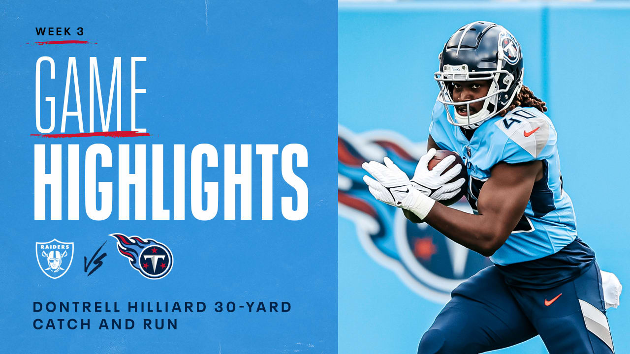 Dontrell Hilliard Enters High Gear on 30-Yard Catch and Run | Game ...