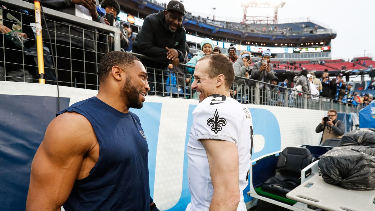 Titans LB Wesley Woodyard and Saints QB Drew Brees Shared a Special ...