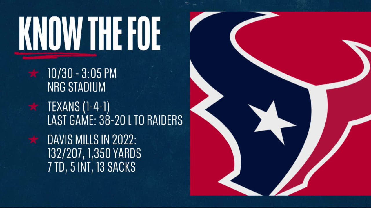 Week 8 at Houston Texans | Know the Foe