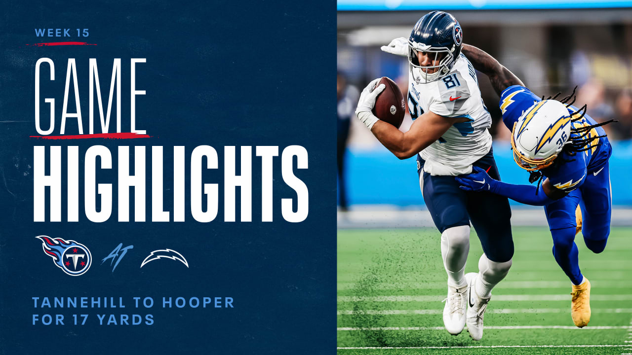 Tannehill's 17-Yard Pass to Hooper gets Titans Inside 10-yard Line ...