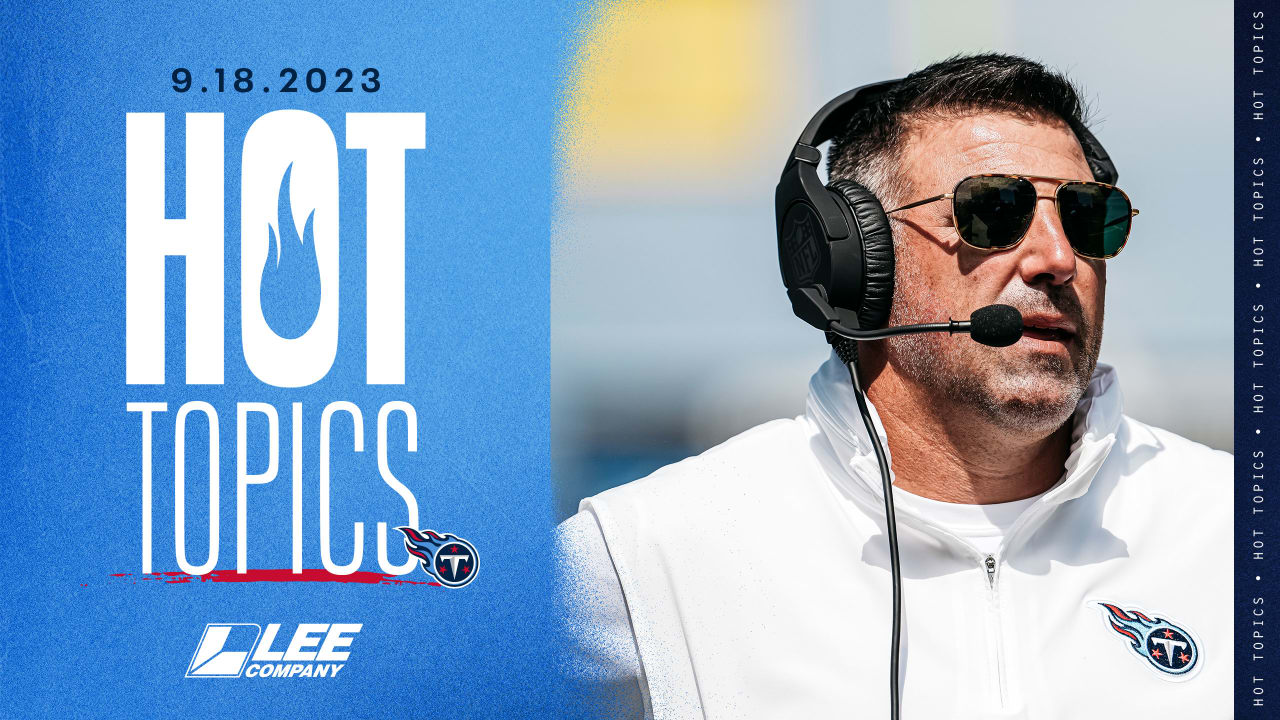 Hot Topics From Titans HC Mike Vrabel's Monday Presser