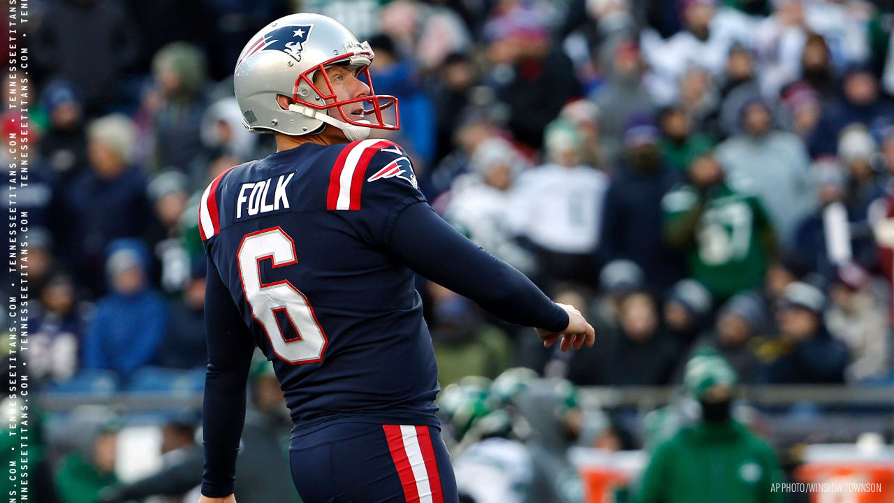 Titans Trade for Former Patriots Kicker Nick Folk
