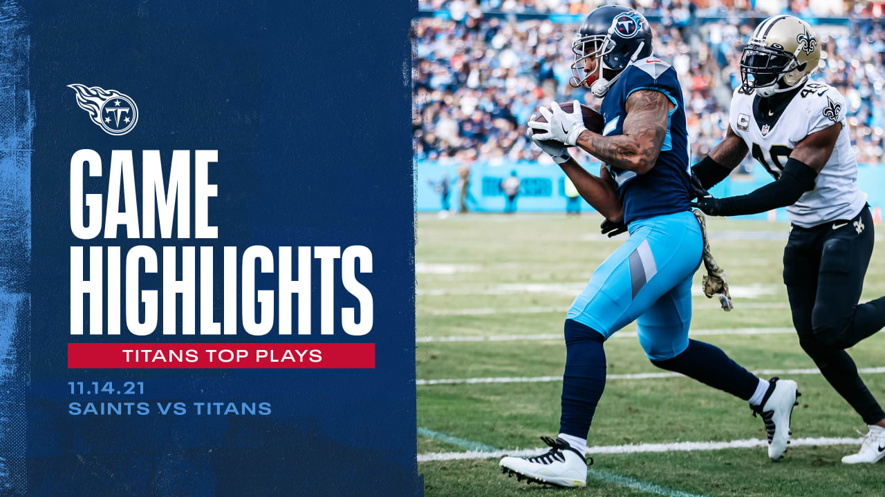 Titans' Top Plays vs. Saints Week 10 | Game Highlights