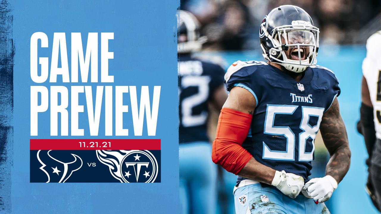 Game Preview: Titans Host Texans; Reese, Fisher to be Added to Ring of ...