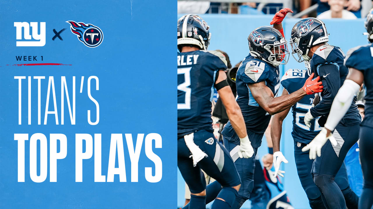 Titans' Top Plays vs. Giants Week 1 | Game Highlights Titans' Top Plays vs. Giants Week 1 | Game Highlights