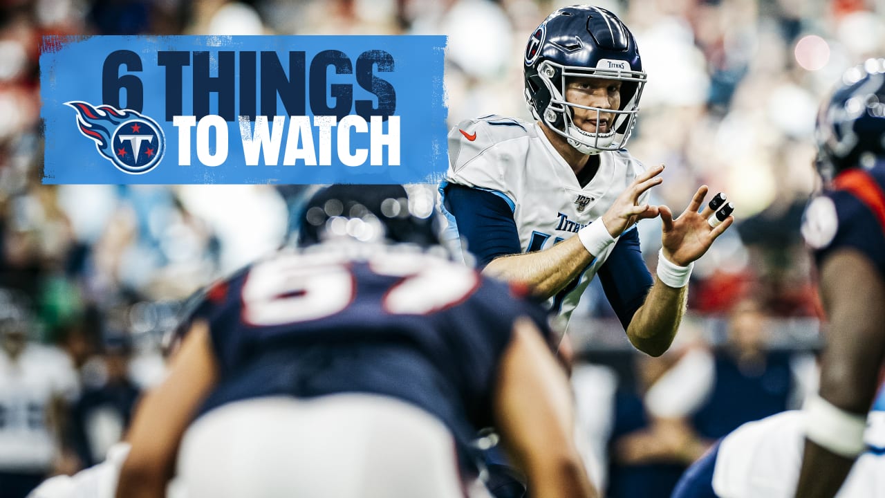 Six Things to Watch in Titans vs. Texans on Sunday at Nissan Stadium