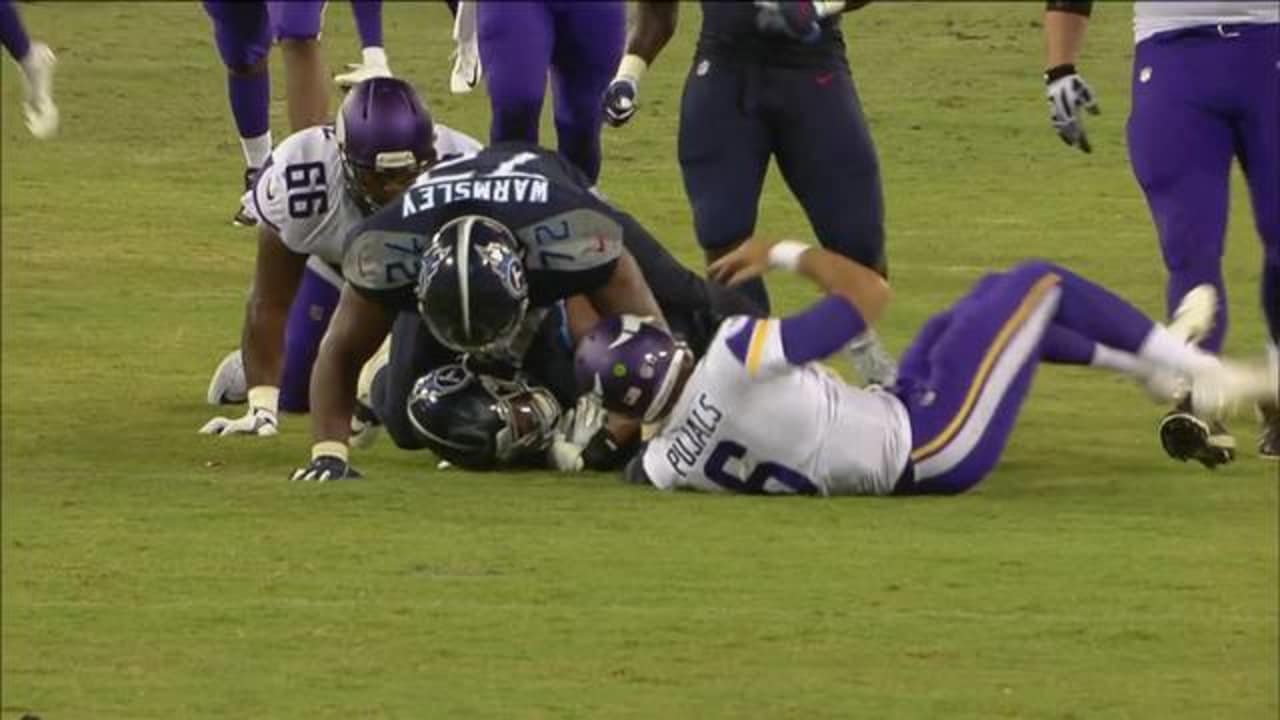 David King Forces Fumble, Nyles Morgan Recovers