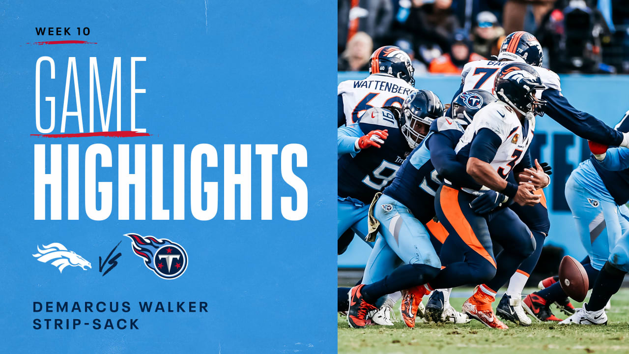 Ex-Bronco DeMarcus Walker Strip-Sacks Wilson at Pivotal Moment | Game ...