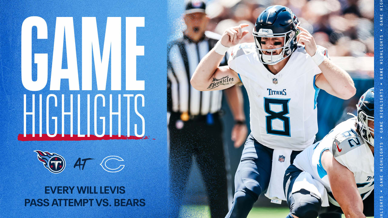 Every Will Levis Pass Attempt vs. Bears 2023 Preseason Week 1 | Game ...