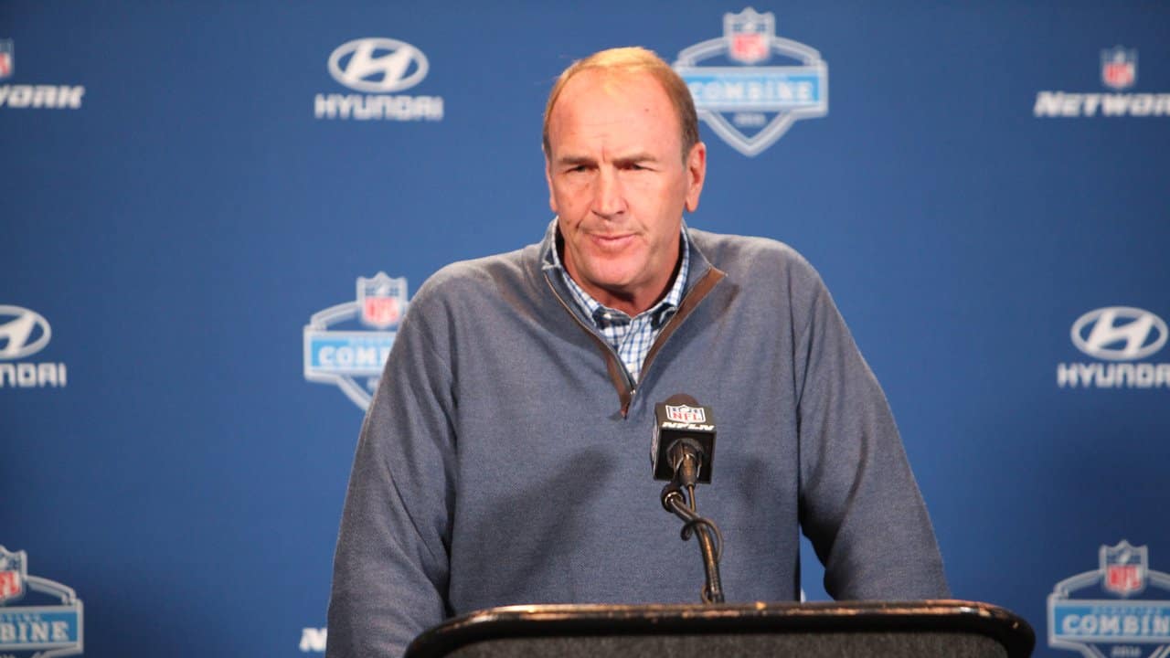 Mike Mularkey Addresses Media at Combine