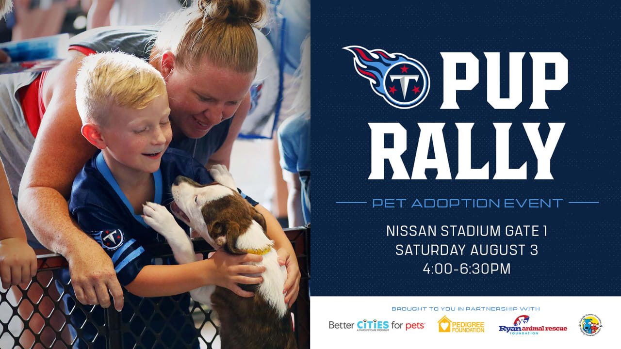 "Pup Rally" Scheduled for August 3 Before Titans Practice at Nissan Stadium