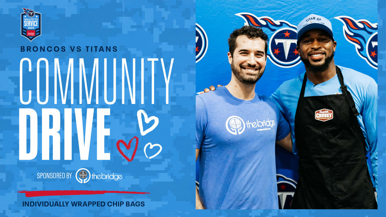 Titans Week 10 Charity Drive to Benefit Bridge Ministry