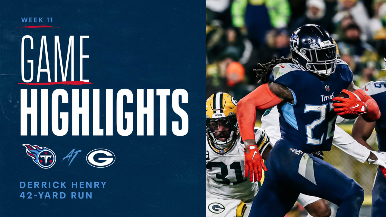 Derrick Henry Floors his Gas Pedal for 42-Yard Gain After Short Catch ...