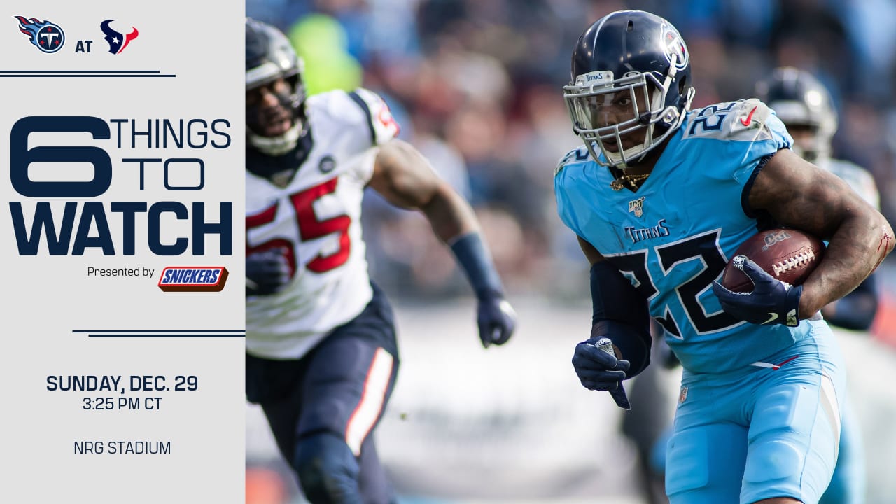 Six Things to Watch in Titans vs Texans on Sunday