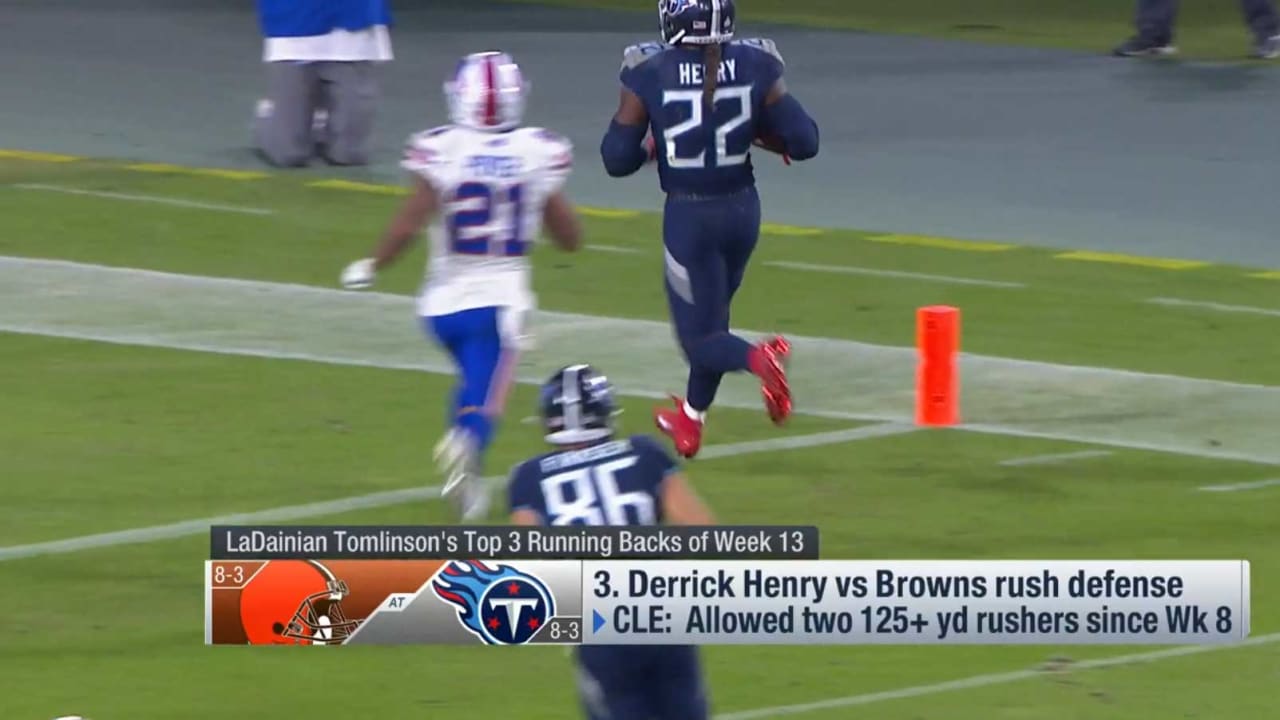 L.T., Terrell Davis Reveal Their Top 3 RBs for Week 13