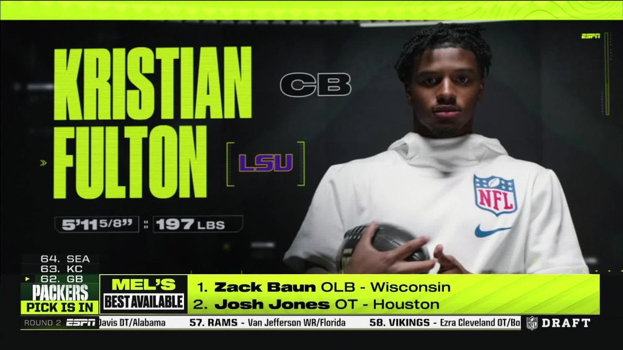 NFLN's Daniel Jeremiah Evaluates Titans' Selection of LSU Cornerback ...