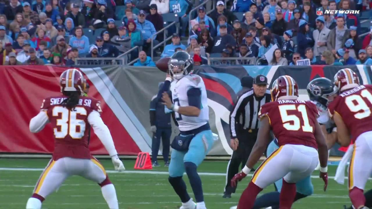 Corey Davis Gets Space on Josh Norman for First Down