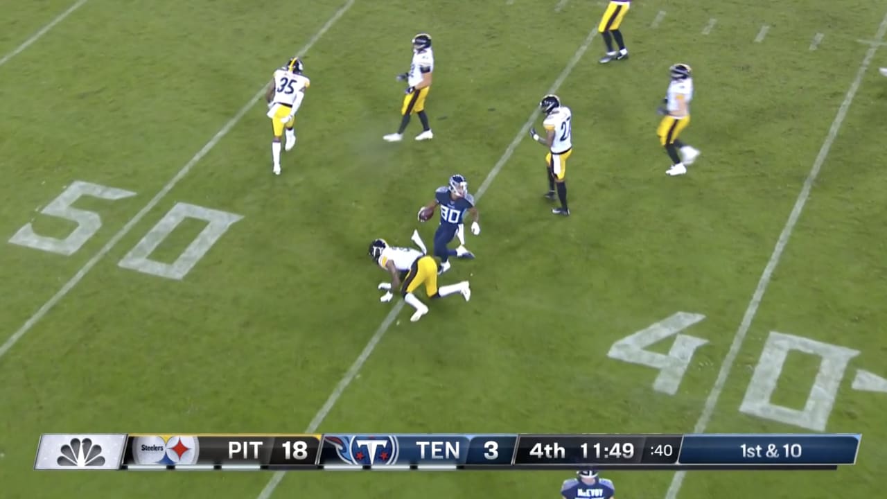 Papi White Reels in Bobbling Catch for 24 Yards