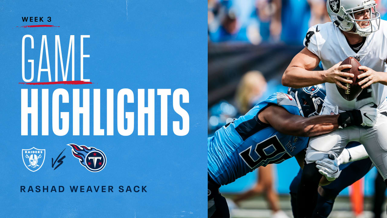 Rashad Weaver Gets to Carr for Big Third-Down Sack | Game Highlights