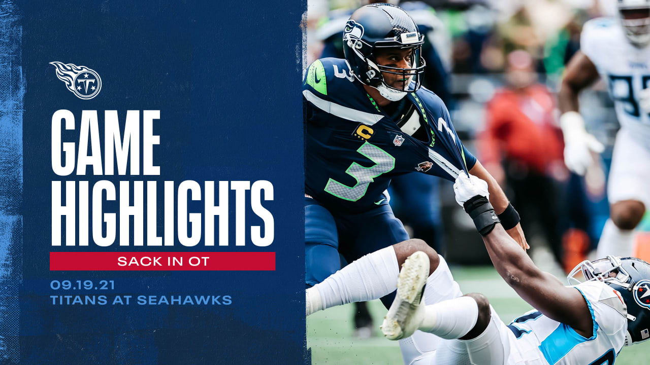 Titans Sack Russell Wilson at Seahawks' Own 1-yard Line | Game Highlights