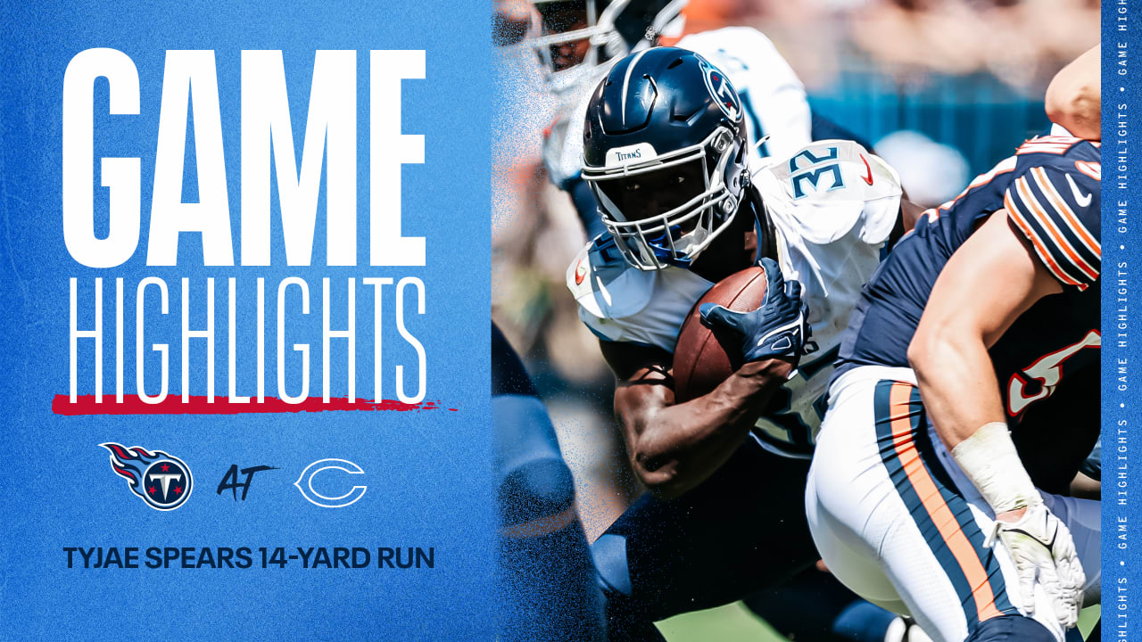 Tyjae Spears Slips Through Bears' D for 14 Yards | Game Highlights