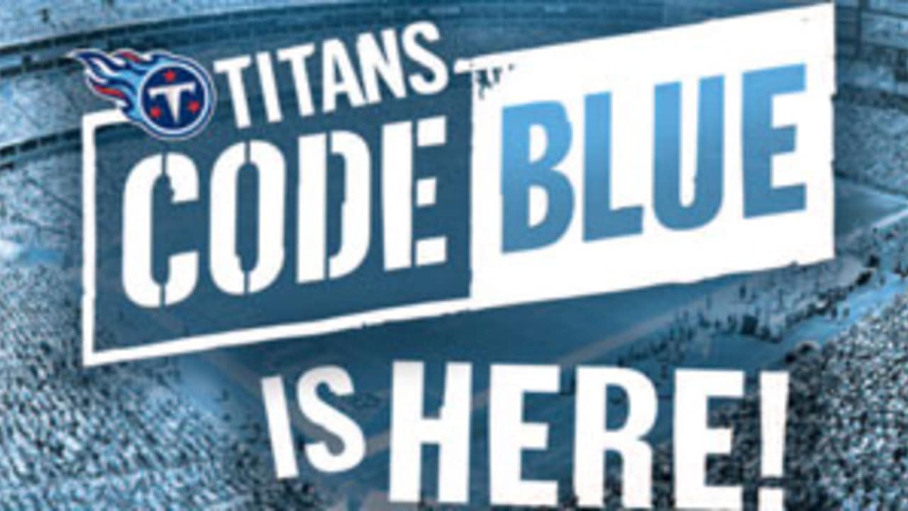 Titans to make NFL history with 'Titans Code Blue'