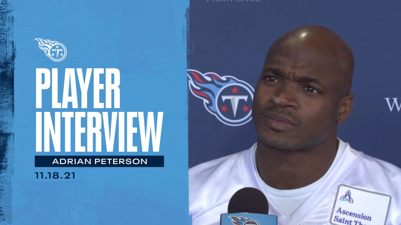 Titans RB Adrian Peterson Press Conference