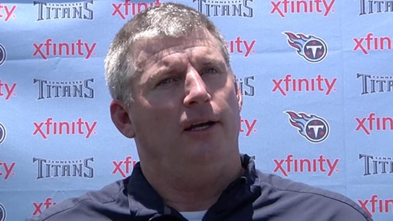 Mike Munchak Meets with Reporters as OTAs Continue
