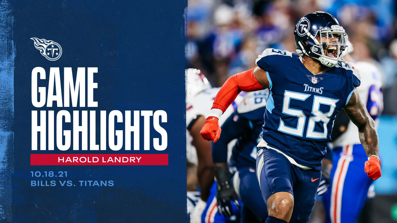 Harold Landry Sacks Josh Allen on Third Down | Game Highlights