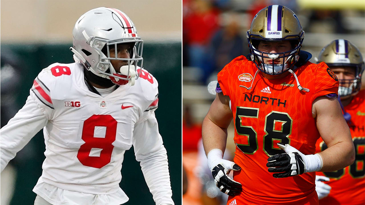 Falcons agree to terms with draft picks Kaleb McGary, Kendall Sheffield
