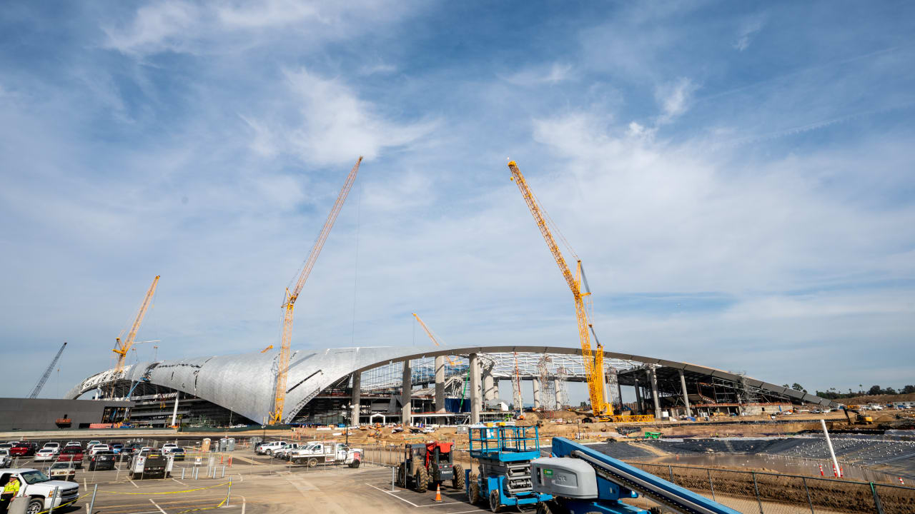 New SoFi Stadium Construction Time-Lapse | January 2020