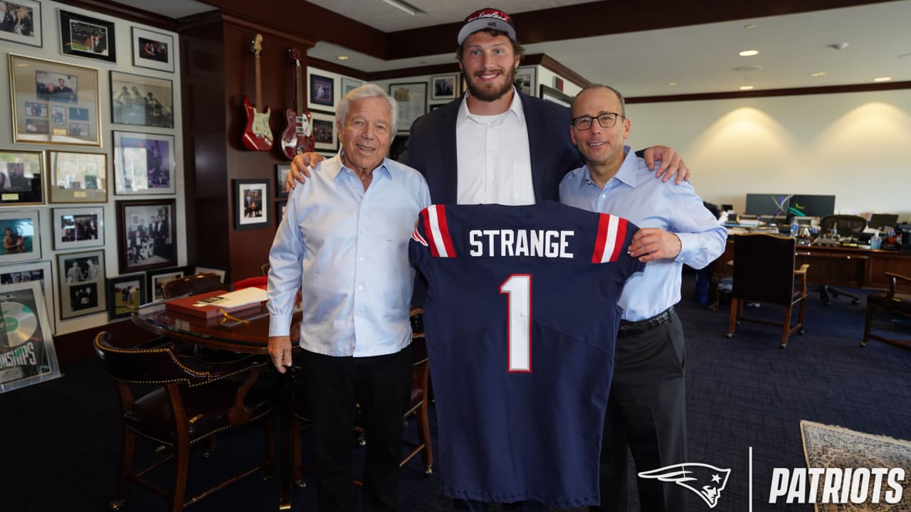 Cole Strange's first day in Foxboro