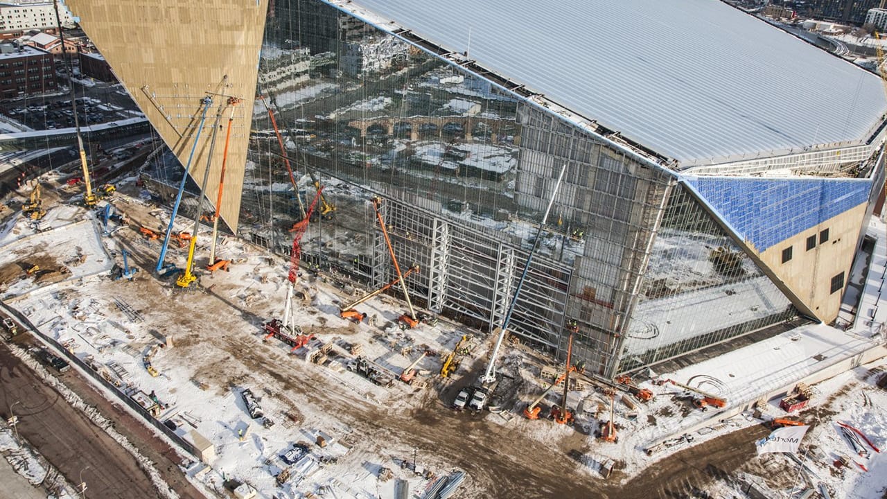 Photos: U.S. Bank Stadium Aerials - January 2016