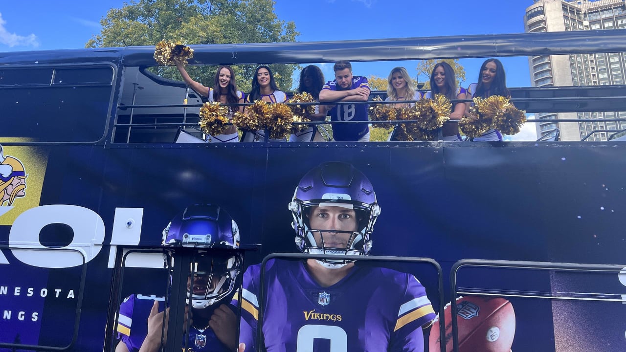 Vikings Showcase Double Decker Bus in London