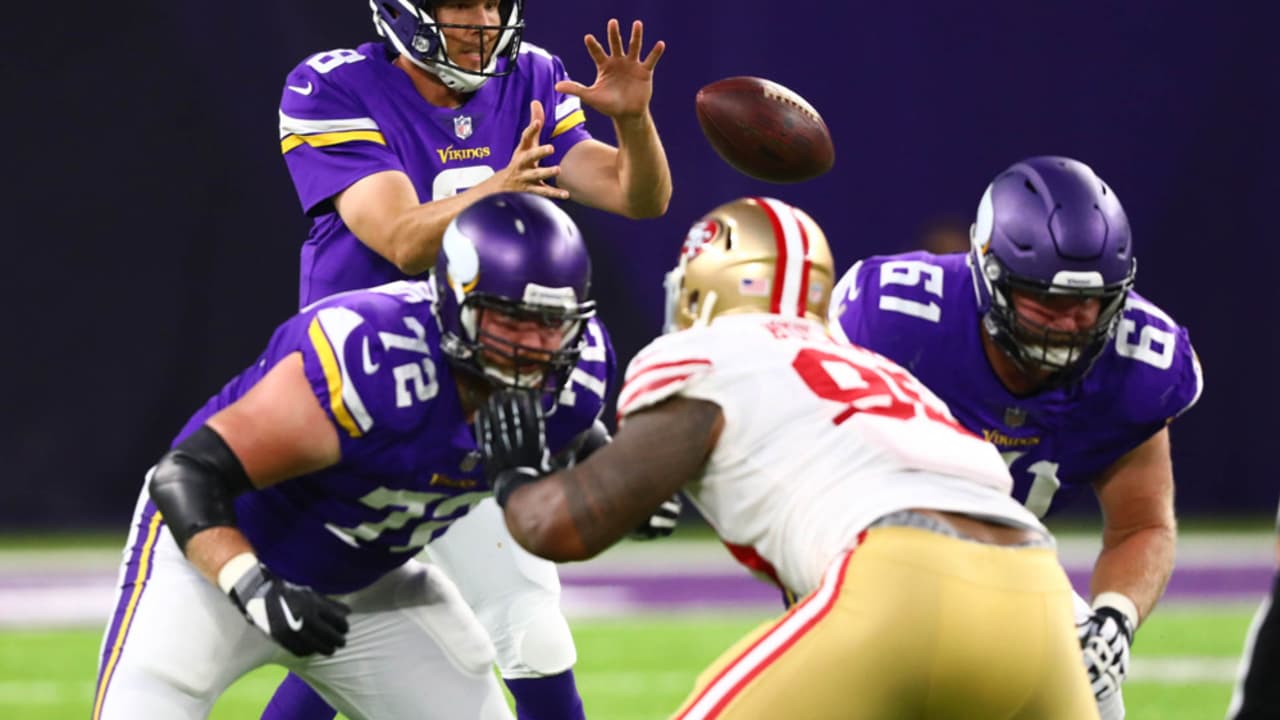 Zimmer Says Vikings Offensive Line 'Sporadic' in Preseason Win Over Niners