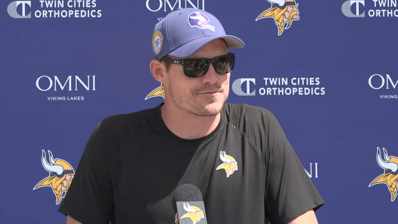O'Connell Addresses The Media Following First Joint Practice With Titans