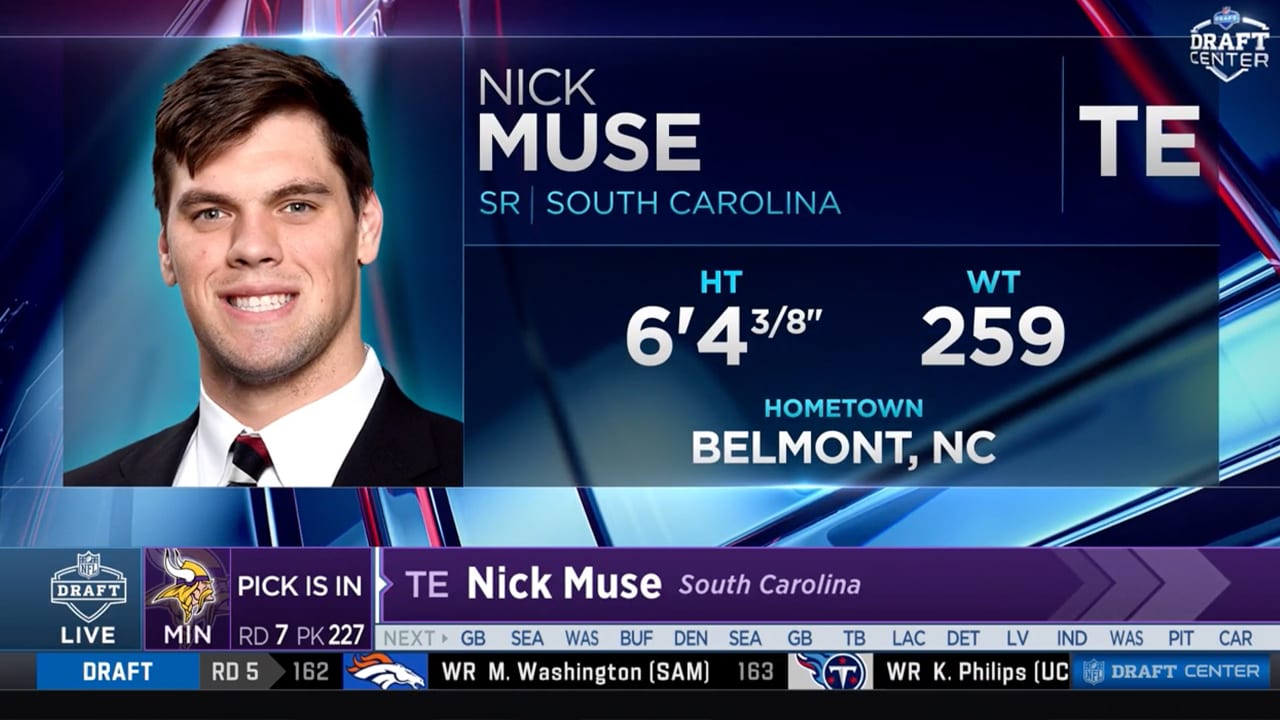 Vikings Select TE Nick Muse In Round 7 of the 2022 NFL Draft
