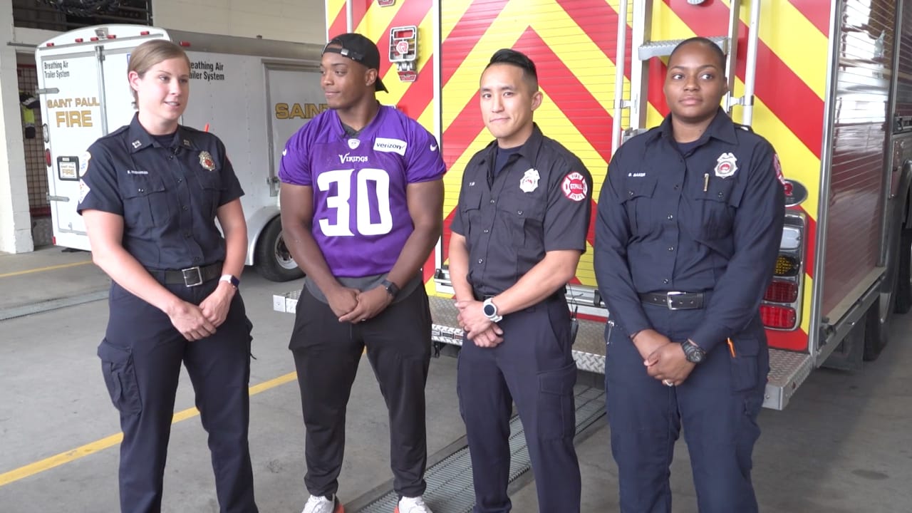 C.J. Ham Visits the St. Paul Fire Department