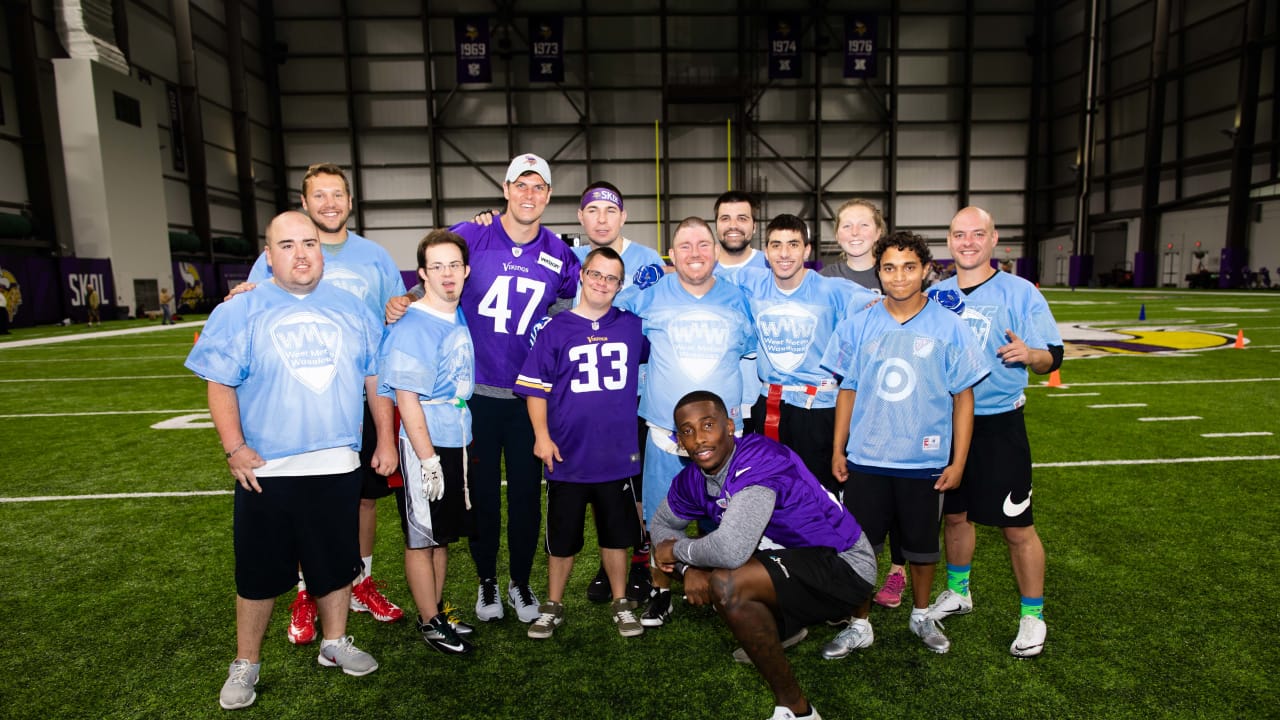Players Enjoy Special Olympics Flag Football Game with Local Youth