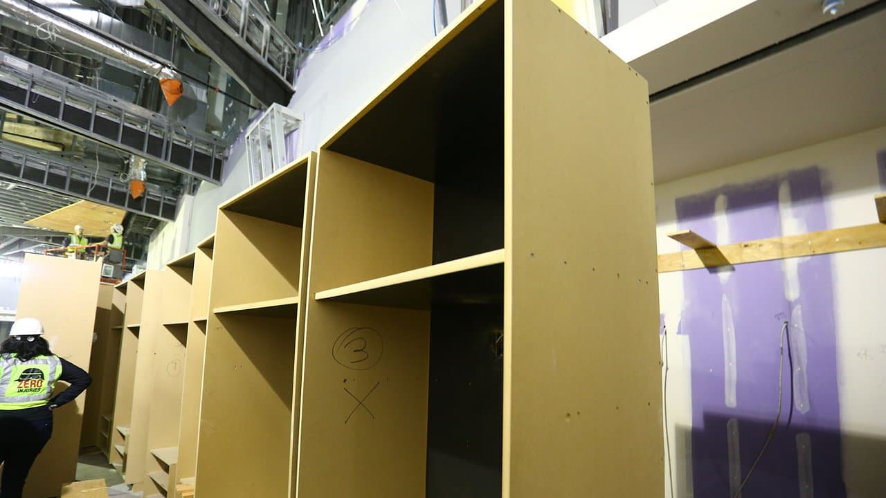 Photos: Locker Room Construction at U.S. Bank Stadium