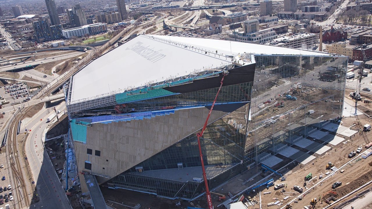 Photos: U.S. Bank Stadium Aerials - Late March 2016