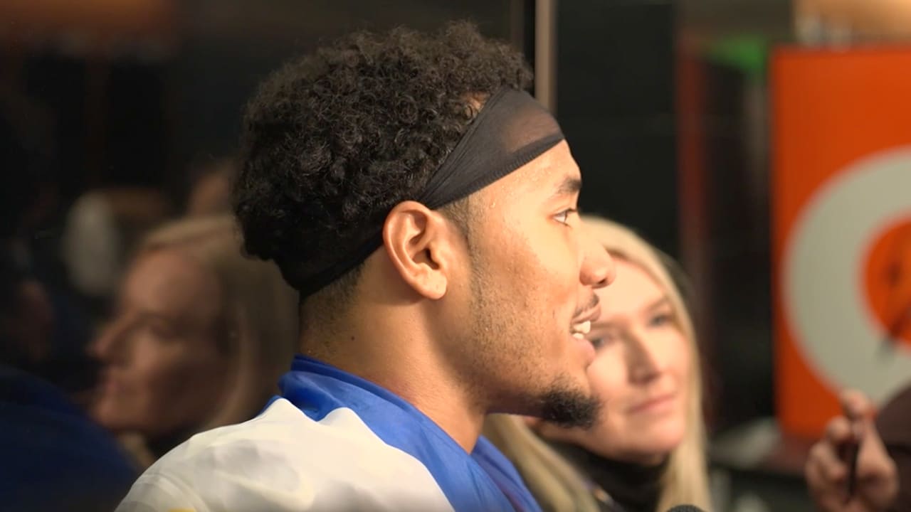 Bynum Talks To The Media Following His Monster Game Against The 49ers