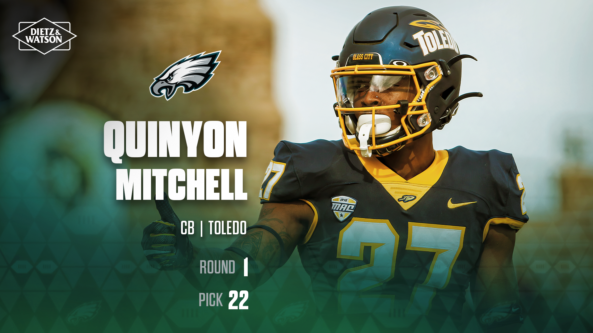 Philadelphia Eagles Draft Central | Quinyon Mitchell