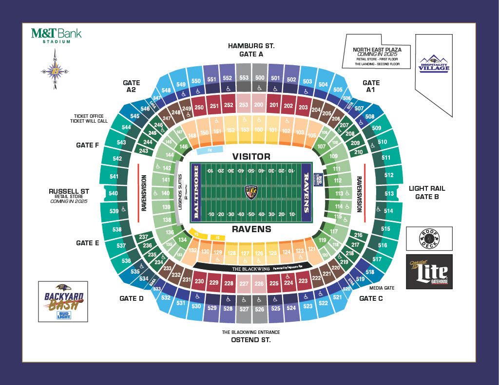 Plano De Asientos De Rams Head Baltimore Md