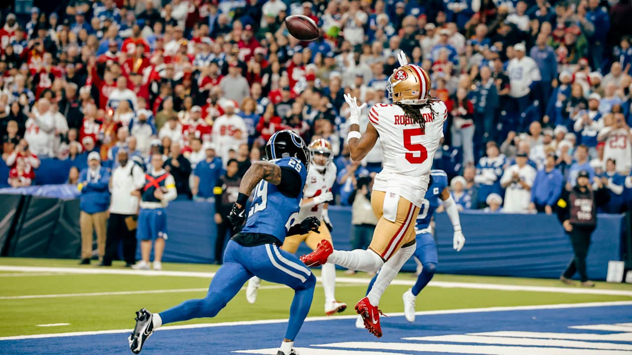 Purdy Airs It Out for 22-Yard TD to Robinson