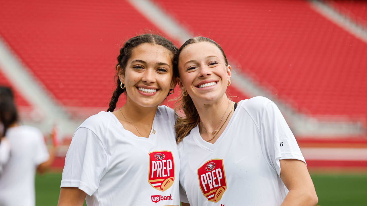 49ers PREP Hosts 2024 Girls Flag Football Skills Camp