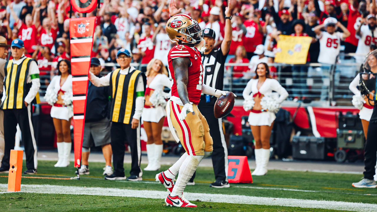 Brock Purdy Locates a Wide-Open Deebo Samuel for a 12-Yard Touchdown