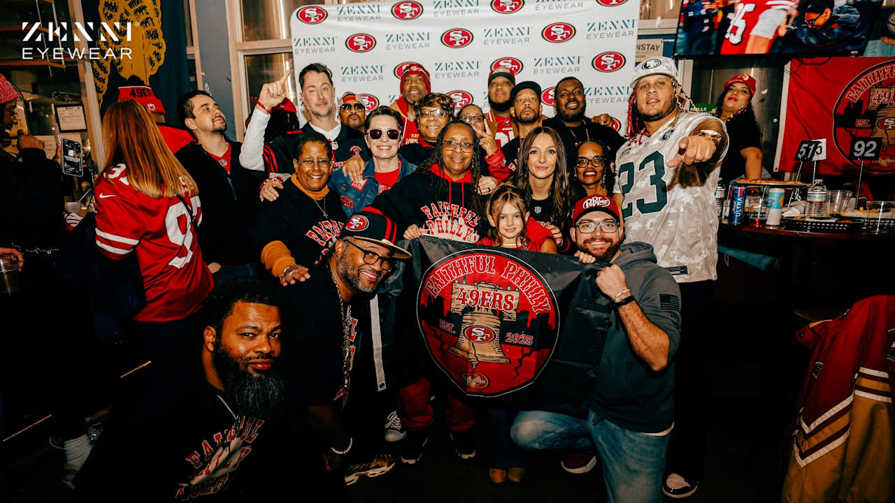 Download your Photos: 49ers Fans Paint Philadelphia Red and Gold ️
